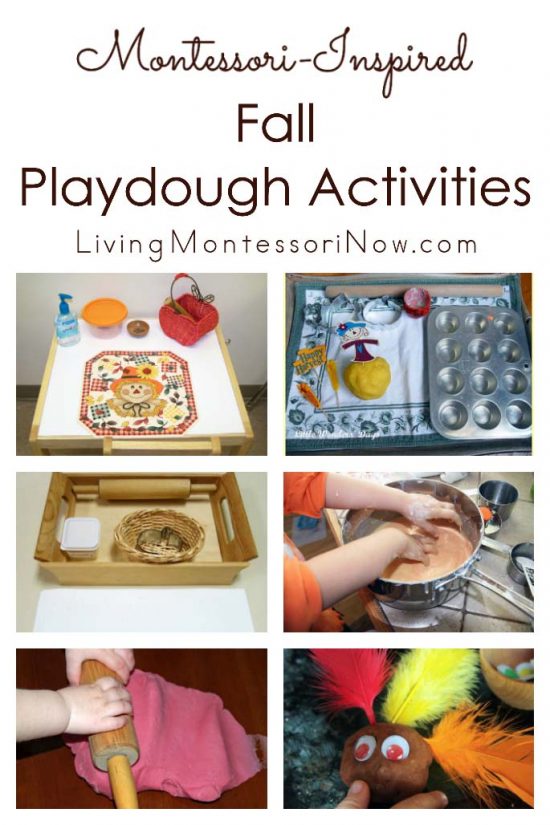 Montessori Monday - Montessori-Inspired Fall Playdough Activities