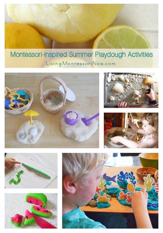 Montessori Monday - Montessori-Inspired Summer Playdough Activities
