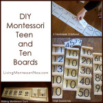 Montessori Monday - DIY Montessori Teen and Ten Boards