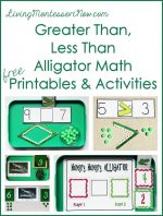 Montessori Monday - Greater Than, Less Than Alligator Math Printables ...