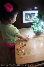 Montessori Christmas Tree Decorating Activity