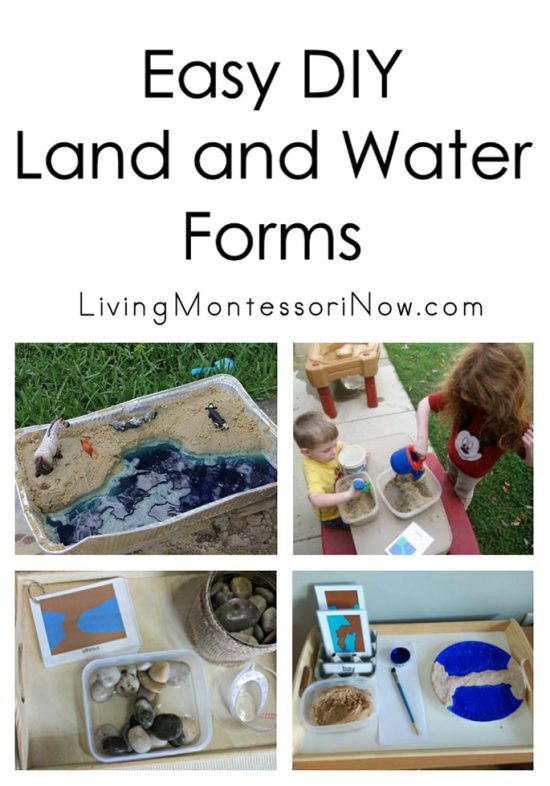 Easy DIY Land and Water Forms {Montessori Monday}