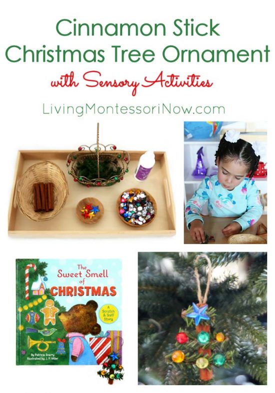 Cinnamon Stick Christmas Tree Ornament with Sensory Activities - Living ...