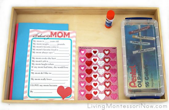 Simple Mother's Day Card with All About My Mom or Grandma Questionnaire ...