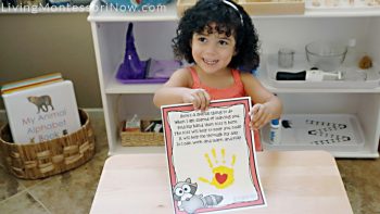 Sweet Kissing Hand Craft with Handprint and Poem - Living Montessori Now