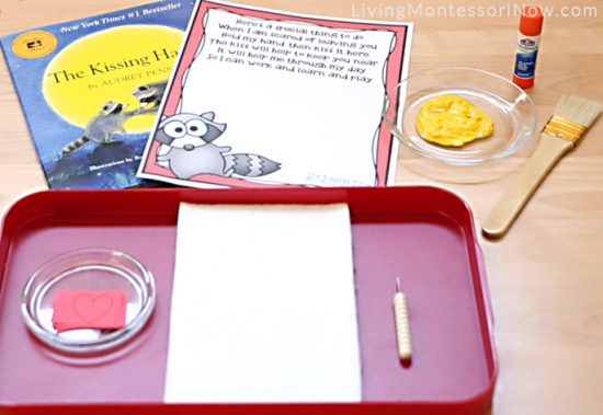 Sweet Kissing Hand Craft with Handprint and Poem - Living Montessori Now