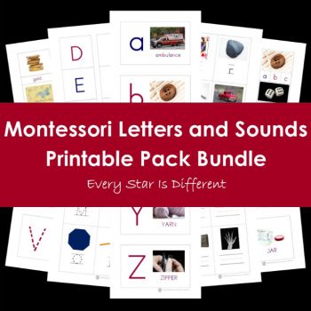 Special Focus on Montessori Letters and Sounds Work in Manuscript or ...