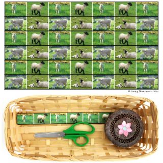 FREE Lamb Cutting Strips (Montessori-Inspired Instant Download ...