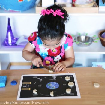 Montessori-Inspired Phases-of-the-Moon Playdough Tray - Living ...