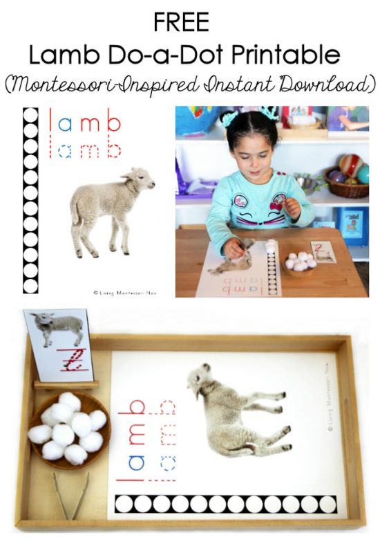 Free Lamb Printables and Montessori-Inspired Lamb Activities - Living ...