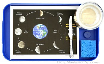 Montessori-Inspired Phases-of-the-Moon Playdough Tray - Living ...