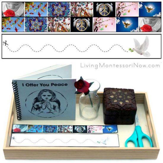 FREE Peace Cutting Strips (Montessori-Inspired Instant Download ...