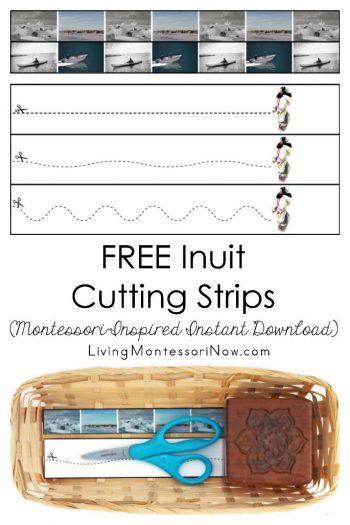 FREE Inuit Cutting Strips (Montessori-Inspired Instant Download ...