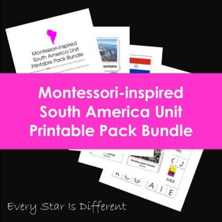 Montessori Continents and Oceans Printables for Preschool Through Early ...