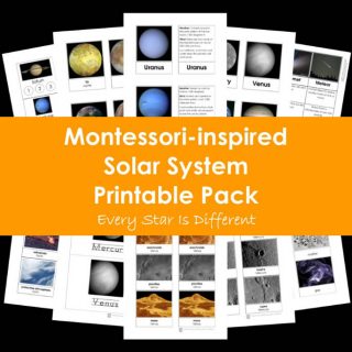 Montessori Astronomy Printables for Preschool Through Elementary ...