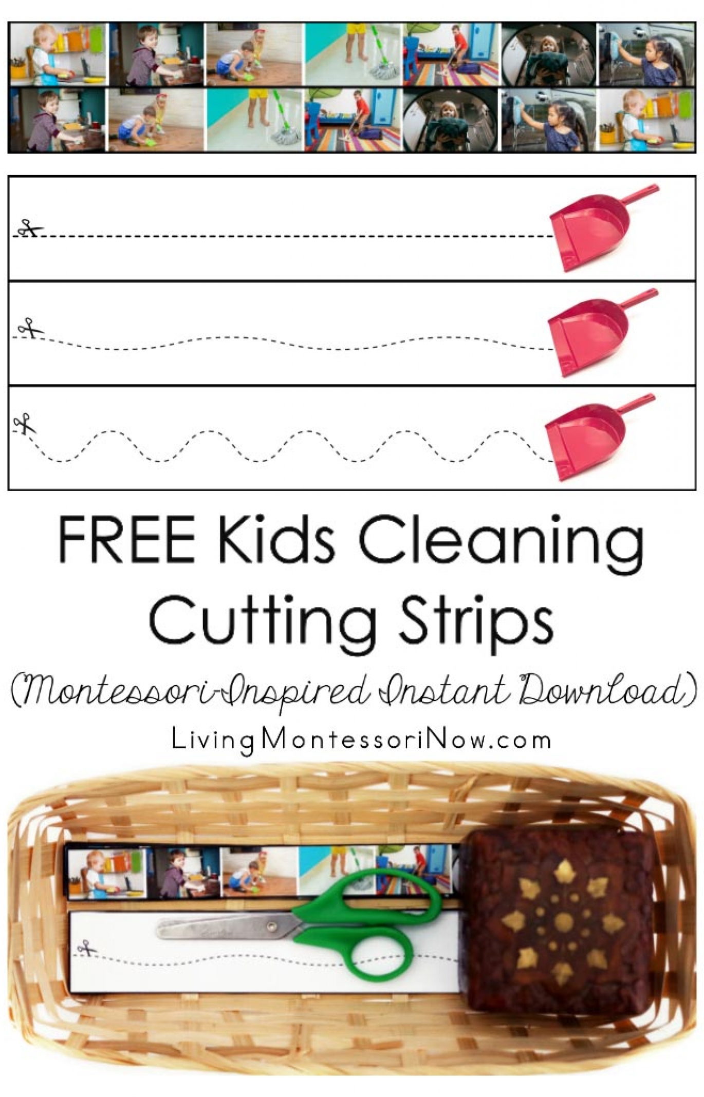 Developing Scissor Cutting Skills with Montessori-Inspired Activities