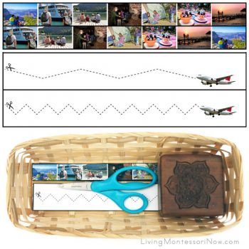FREE Family Travel Cutting Strips (Montessori-Inspired Instant Download ...