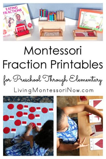 Montessori Fraction Printables for Preschool Through Elementary ...