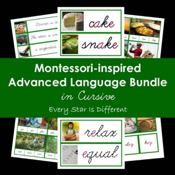 Special Focus on Montessori Letters and Sounds Work in Manuscript or ...