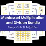 Montessori Multiplication and Division Resources for Preschool Through ...
