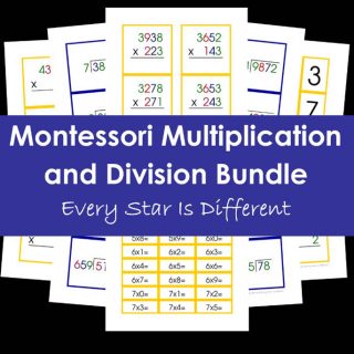 Montessori Multiplication and Division Resources for Preschool Through ...