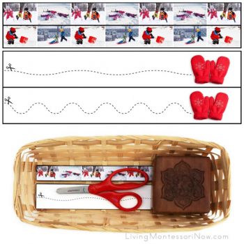 FREE Winter Cutting Strips (Montessori-Inspired Instant Download ...