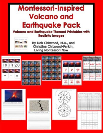 Free Volcano & Earthquake Printables and Montessori-Inspired Volcano ...