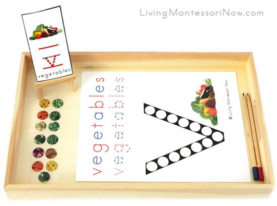 FREE Vegetables Do-a-Dot Phonics Printable (Montessori-Inspired Instant ...