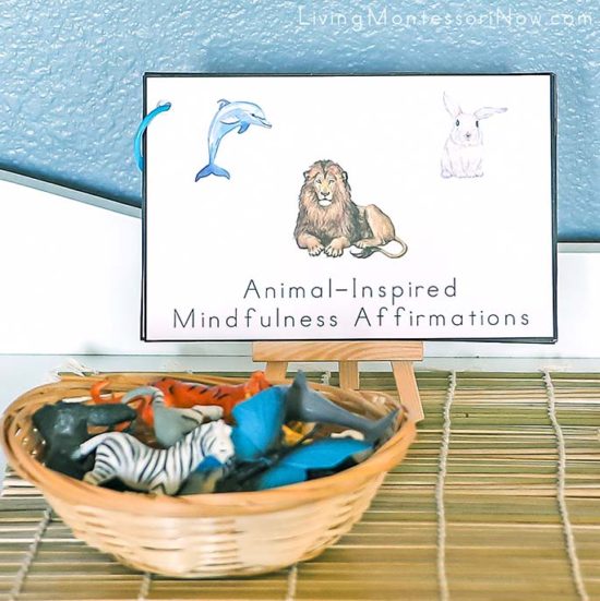 Animal-Inspired Mindfulness Affirmation Cards and Booklet in Manuscript ...