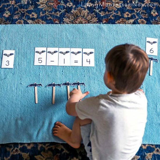 Free Bat Printables and Montessori-Inspired Bat Activities - Living ...