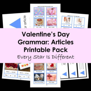 Montessori Valentine's Day Grammar Printables for Preschool Through ...