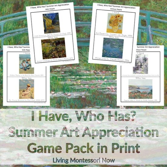 I Have, Who Has? Summer Art Appreciation Game Pack in Print or Cursive ...