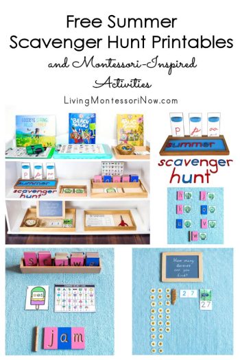 Free Summer Scavenger Hunt Printables and Montessori-Inspired ...