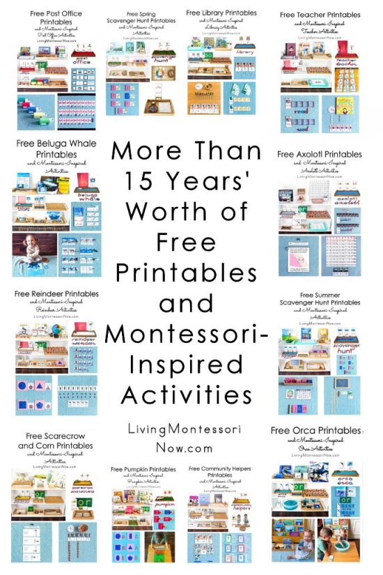 More Than 15 Years' Worth of Free Printables and Montessori-Inspired ...